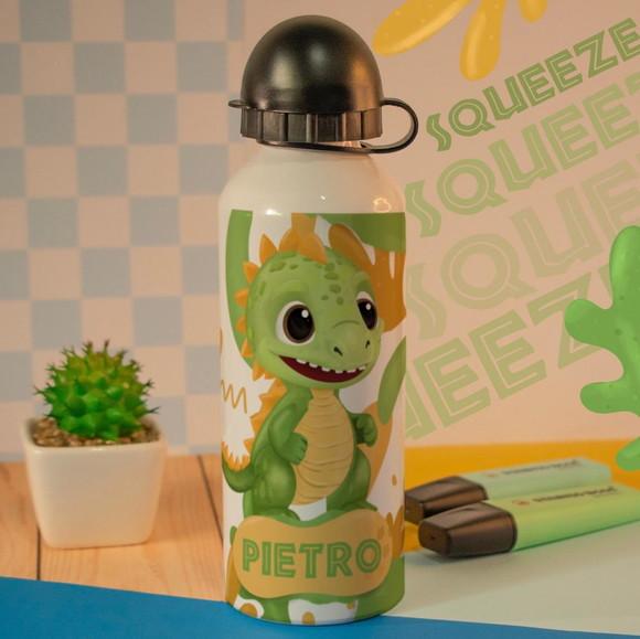 Squeeze de Alumínio Personalizado Dinossauro | Vitrine Artesanou