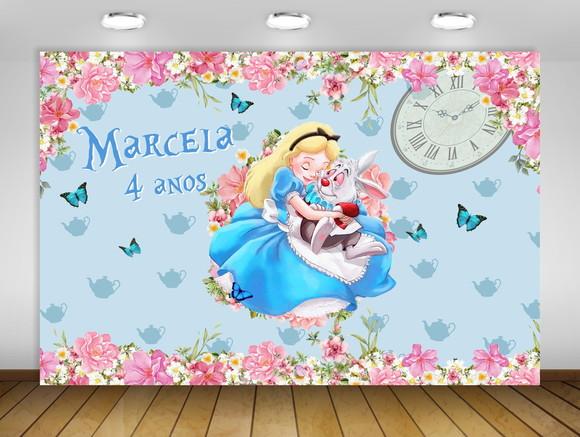 Painel Alice no Pais das Maravilhas 2,50x2m | Vitrine Artesanou