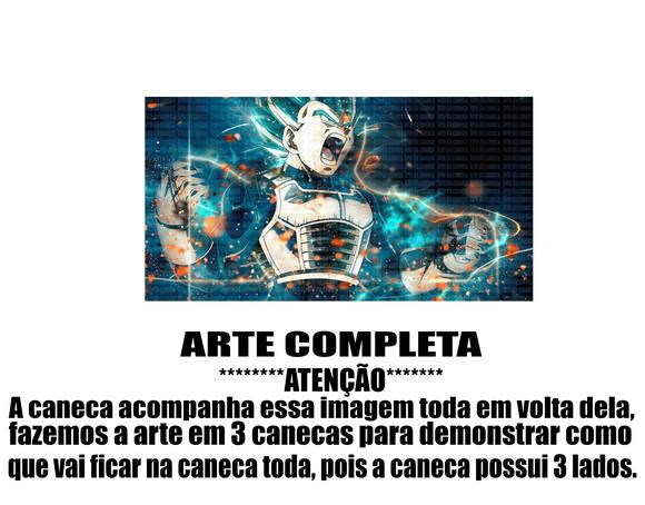 Caneca Polímero Dragon Ball Super Vegeta Blue | Vitrine Artesanou