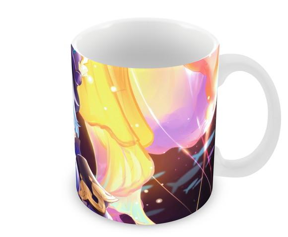 Caneca Polímero Genshin Impact Furina Personalizada | Vitrine Artesanou