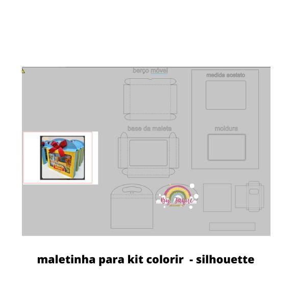 Molde Maletinha de Colorir - Arquivo Silhouette | Vitrine Artesanou