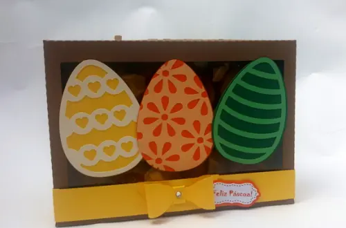Caixa de páscoa para 10 bombons | Vitrine Artesanou