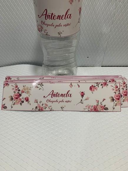 Rotulo Adesivo para Água Personalizado Maternidade Menina | Vitrine ...