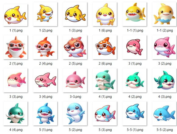 Kit Digital - Baby Shark | Vitrine Artesanou