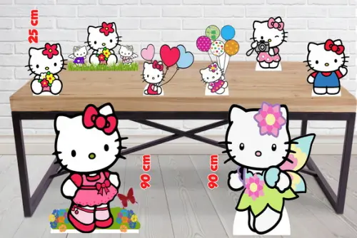 Totem Hello Kitty E Display De Mesa | Vitrine Artesanou