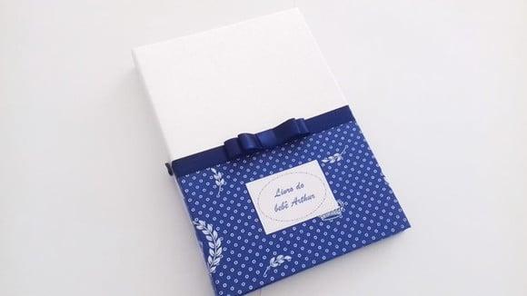 Kit com Livro e Álbum do Bebê Azul | Vitrine Artesanou
