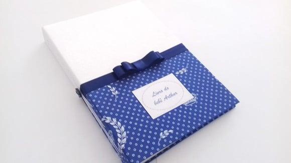 Kit com Livro e Álbum do Bebê Azul | Vitrine Artesanou