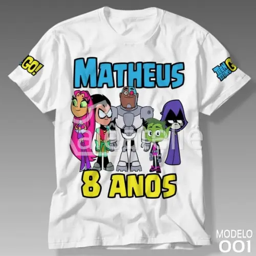 Camiseta Jovens Titans Robin Cyborg Ravena Mutano Teen Titan | Vitrine ...
