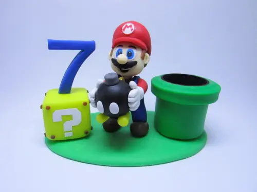 Topo de Bolo Super Mario | Vitrine Artesanou