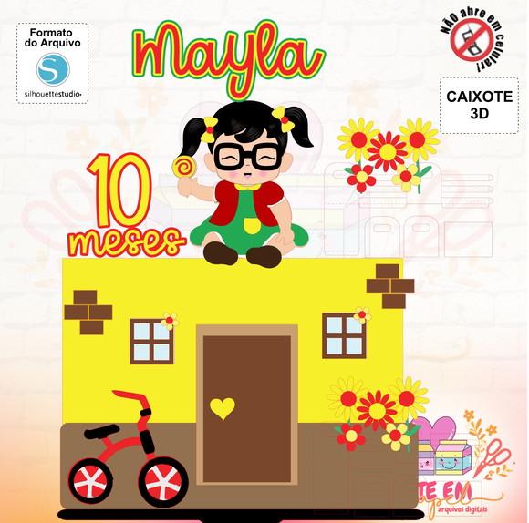 Arquivo Corte: Topo de Bolo Chiquinha Cute | Vitrine Artesanou