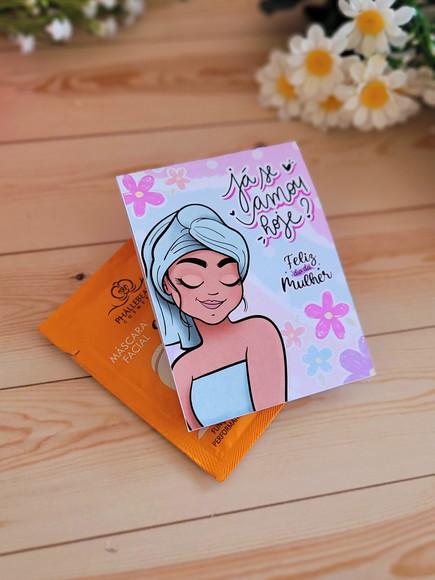 Máscara Skin Care + Card Dia das Mulher | Vitrine Artesanou