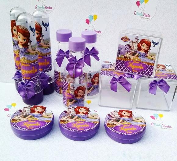 Kit festa infantil personalizado - Princesa Sofia | Vitrine Artesanou