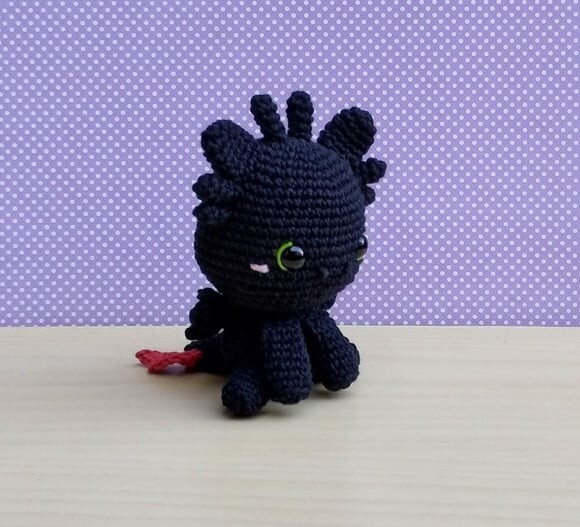 Banguela e Fúria da Luz Amigurumi - Como Treinar Seu Dragão | Artesanou ...